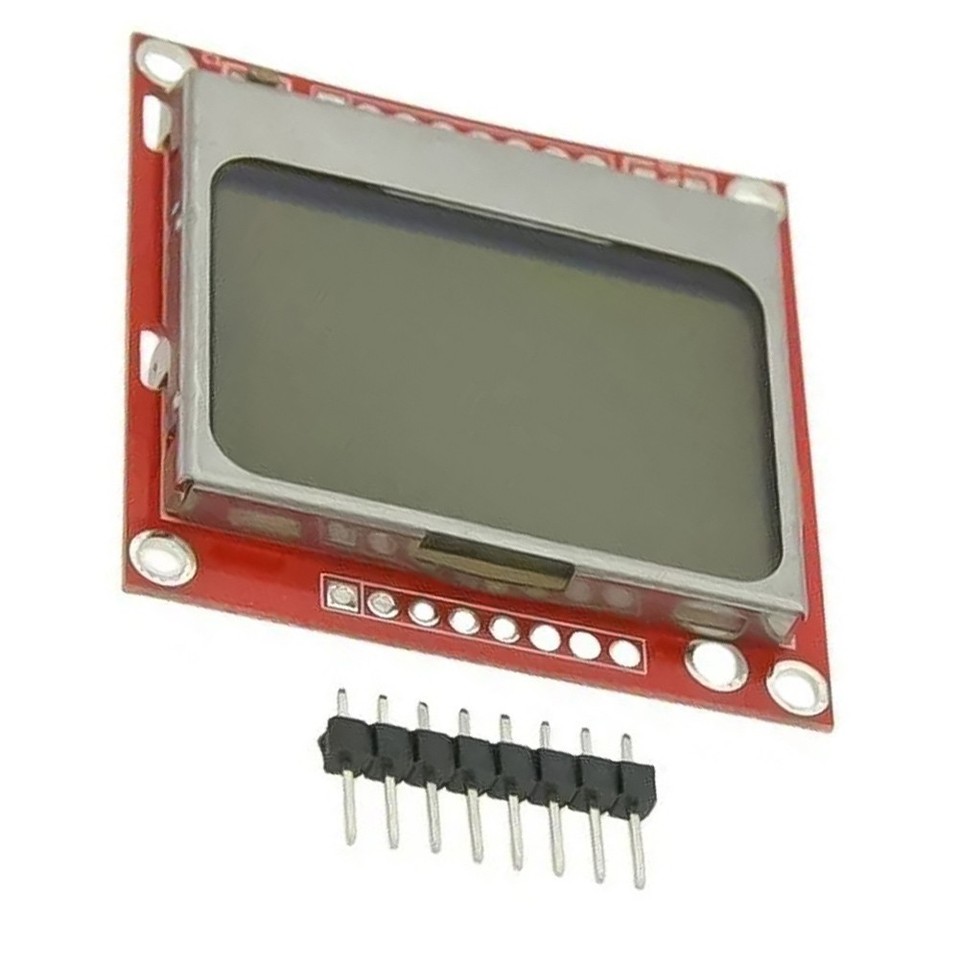 For 5110 LCD Display 84x48 Pixel White Backlight Low Power for Compact ...