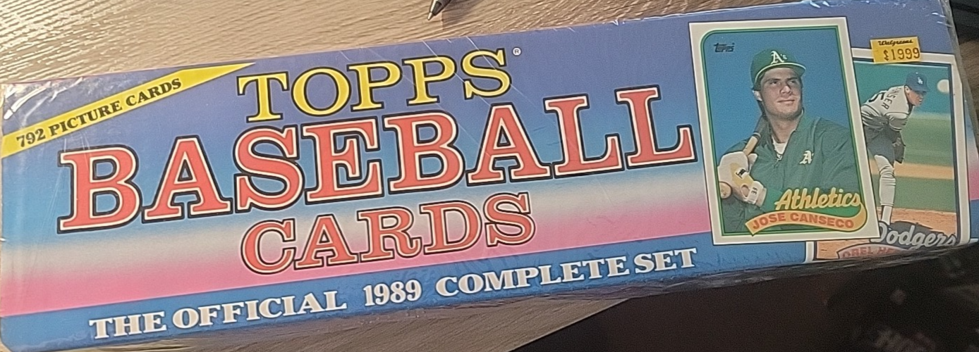 1989 Topps Baseball Card Complete Set MLB 792 Cards Original Box ...