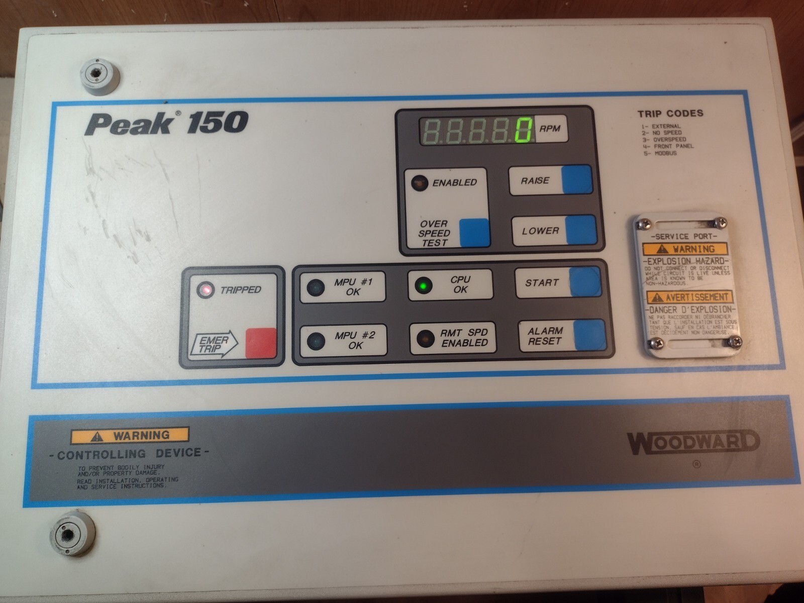 Woodward Peak 150 Digital Steam Turbine Control 9905-867 for sale ...
