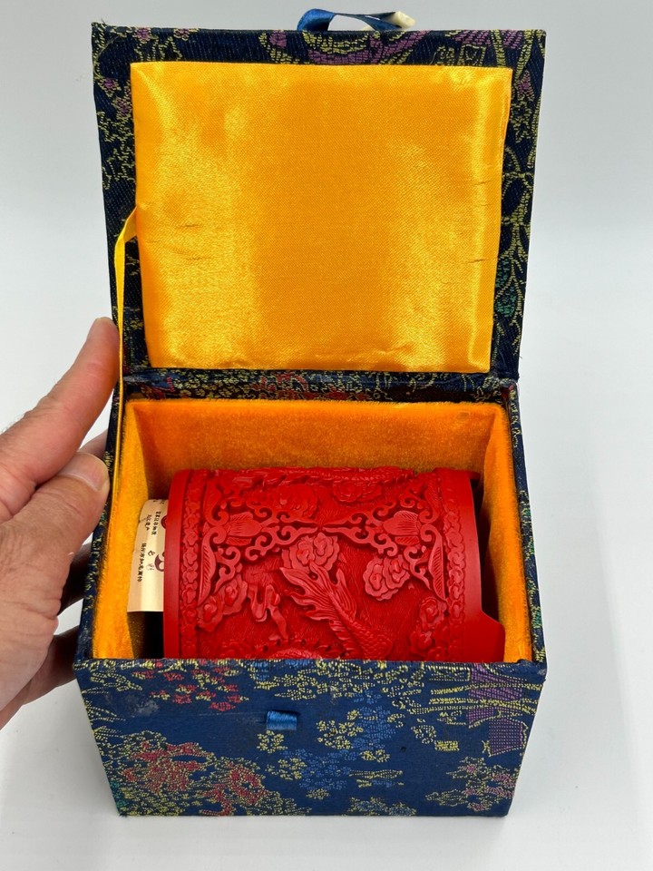 Yangzhou Lacquerware Dragon Pen Pencil Brush Holder | eBay