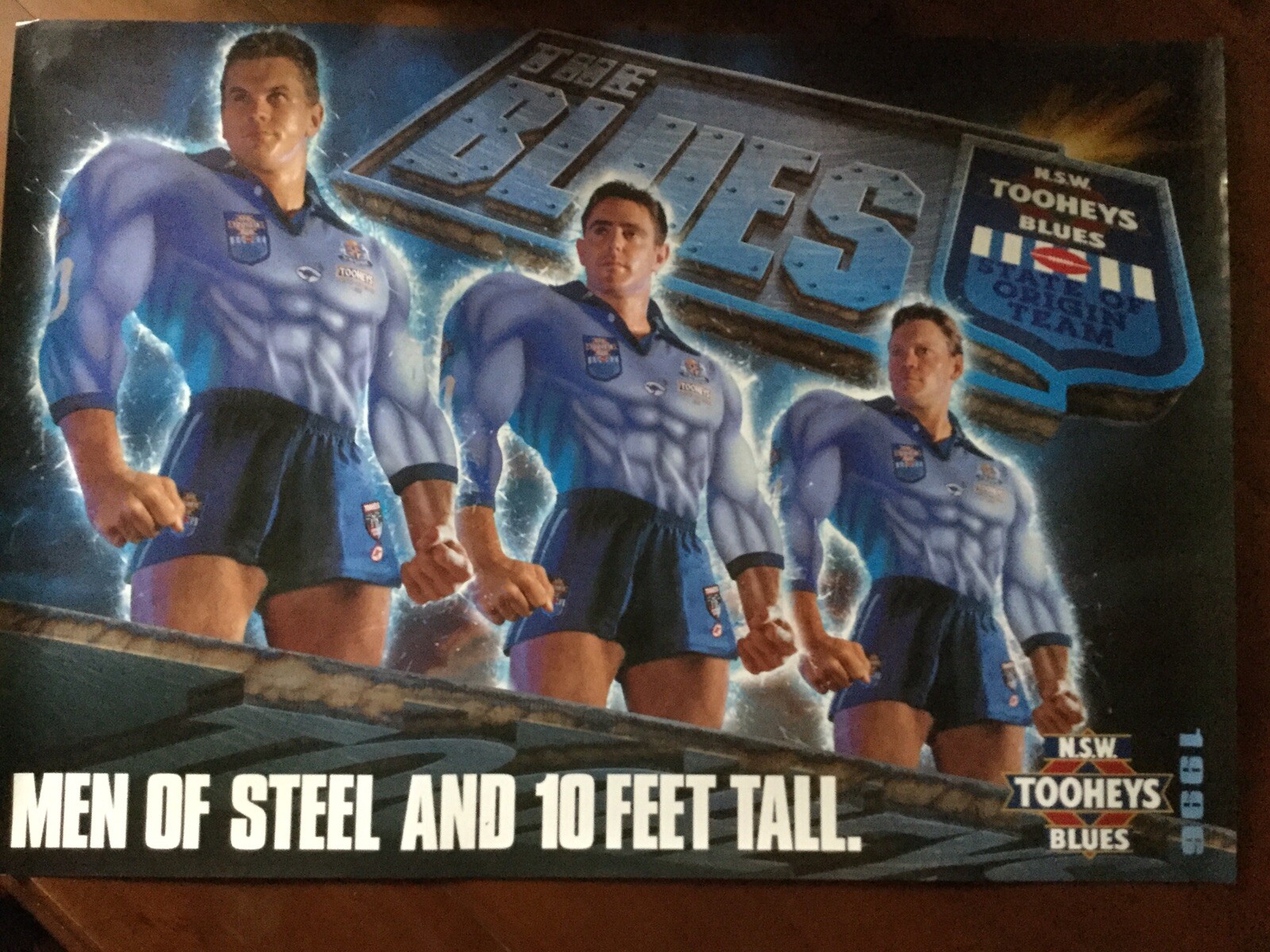 1996 NSW State Of Origin Poster ( Original Not A Copy ) 1010mm X 690mm ...