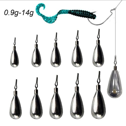 360 Degree Rotatable Hook Connector Line Sinkers Fishing Tungsten fall ...