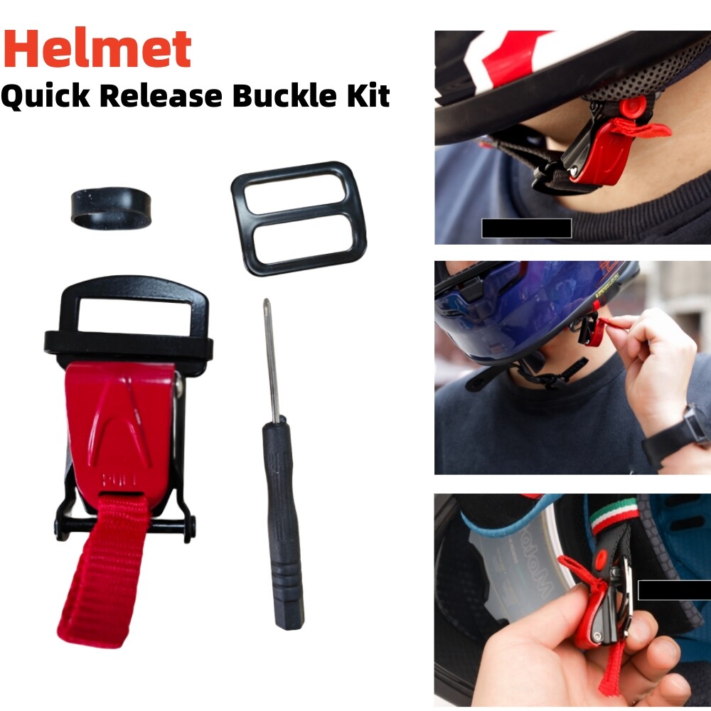 Quick Release Helmet Helmet Quick Release Chin Strap Buckle Kit,