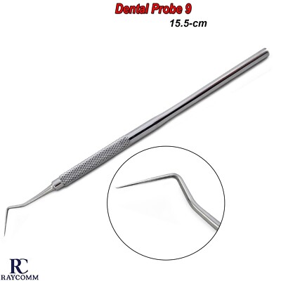 Dental Hygienic Periodontal Probe 9 Teeth Care Plaque Remover Pick ...