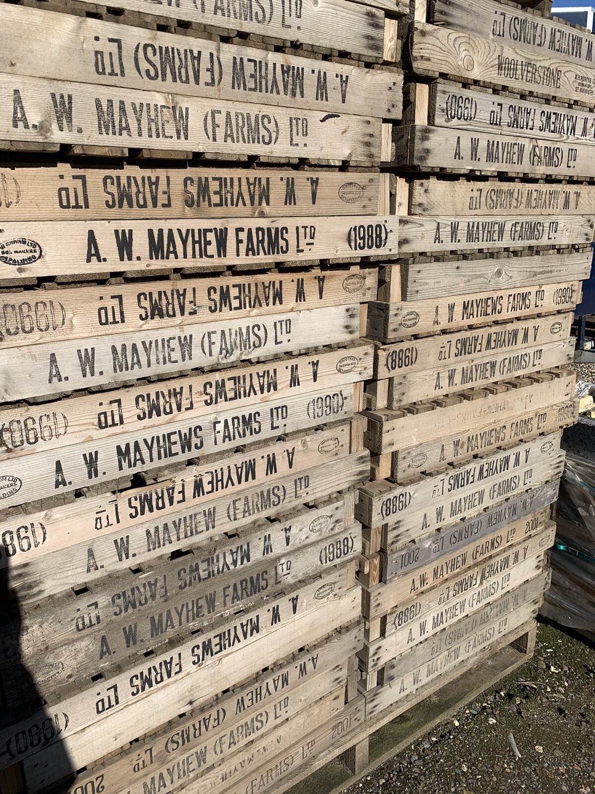 50 x Vintage Wooden Potato Chitting Trays Apple Onion Storage Crates ...