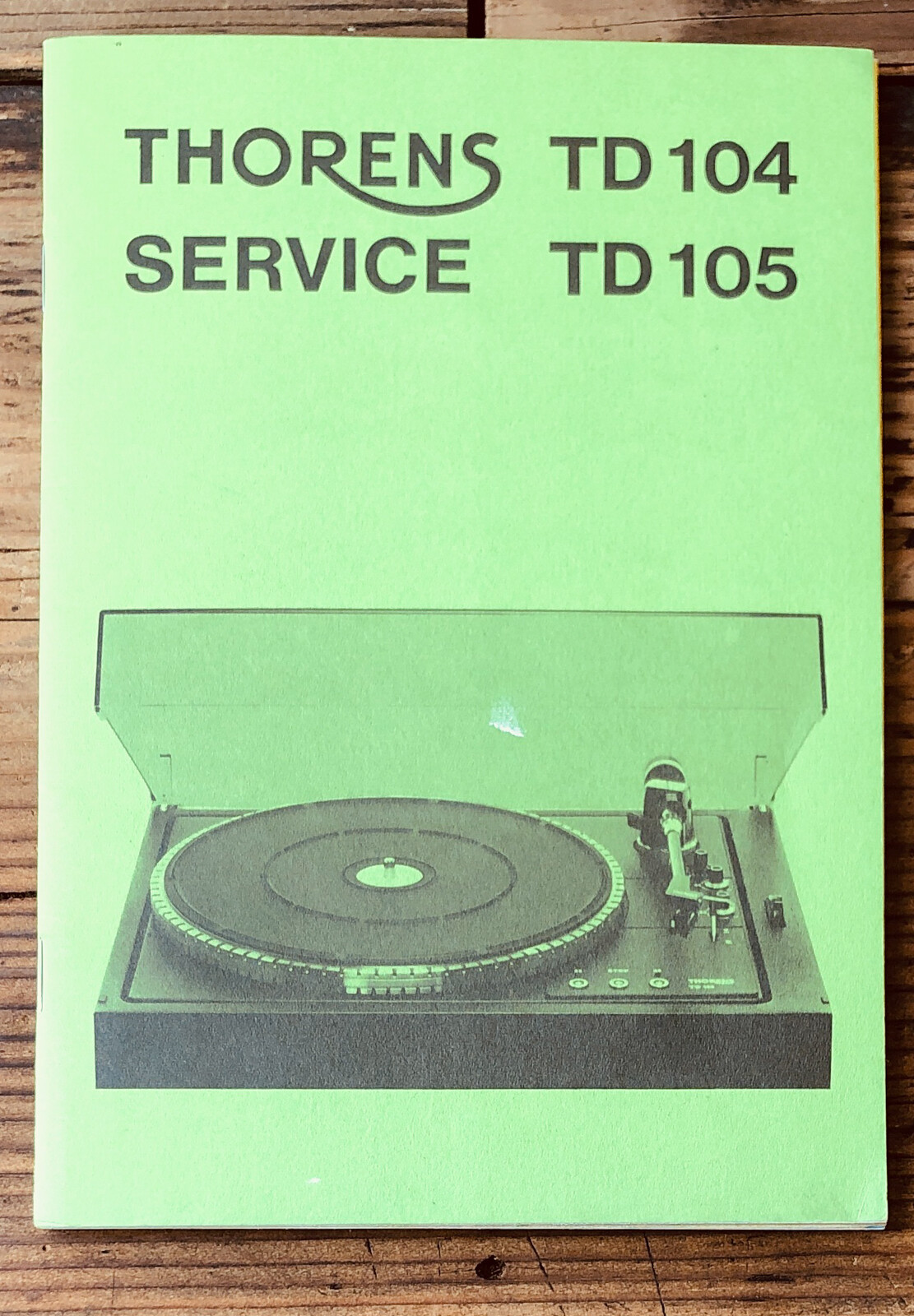 Thorens TD104 TD105 Record Player /Turntable Service Manual *Original ...