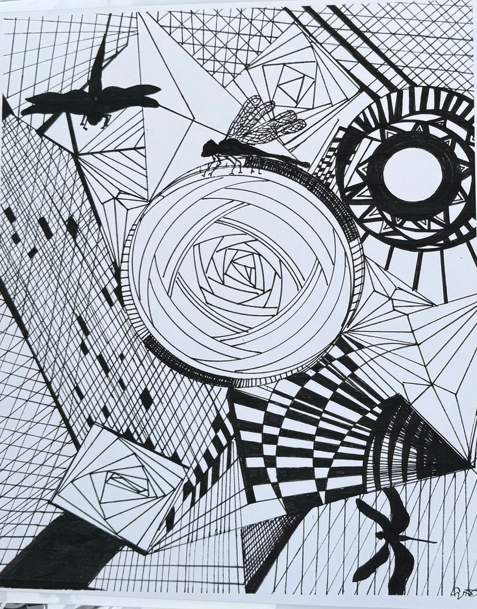 Abstract Pen And Ink Drawings