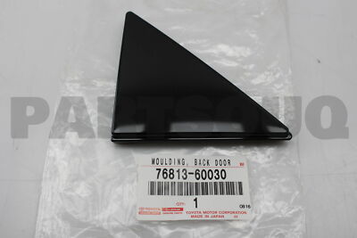 7681360030 Genuine Toyota MOULDING, BACK DOOR OUTSIDE GARNISH, LOWER RH ...