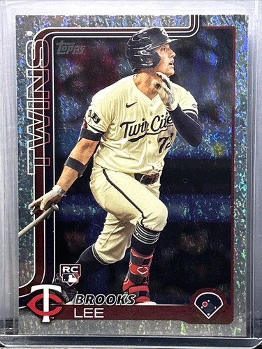 Brooks Lee 2025 Topps Series 1 Sand Glitter Foil Rookie RC #317 Twins ...