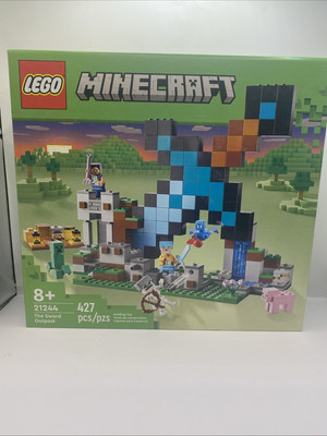 Lego Minecraft Set # 21244 The Sword Outpost Building Toy, Factory ...