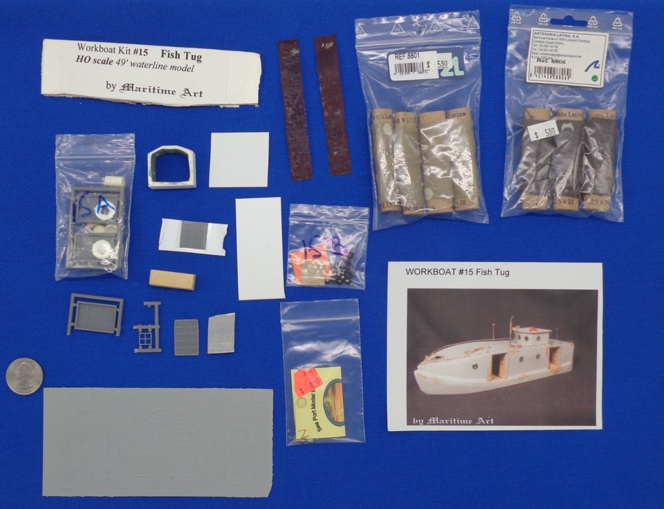 HO Scale Great Lakes Fish Tug And Nautical Details-Started, Good Winter ...