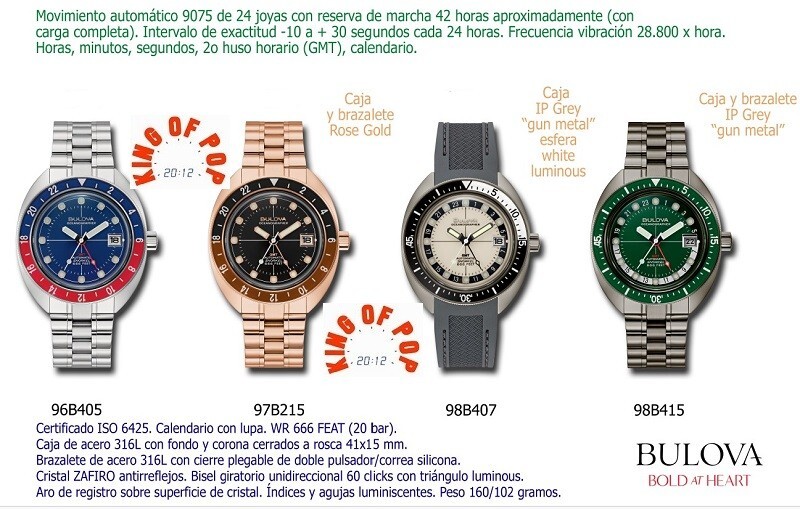 Bulova Oceanographer GMT 96B405 Diver's ISO,*FREE SHIPPING* | eBay