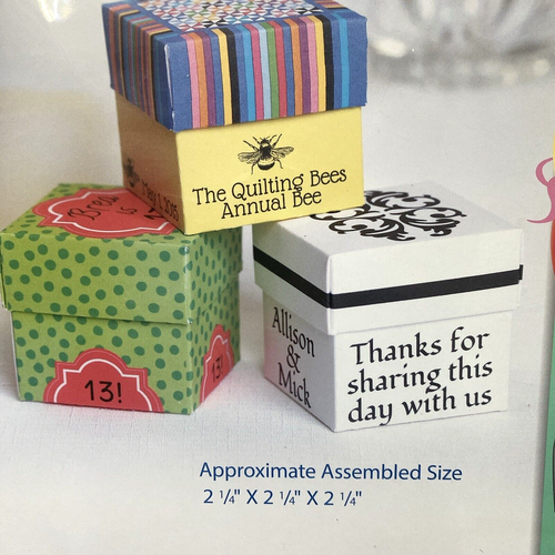 Zumibox DIY Cube Gift Box Template #1522 12 Pre-Cut Printable Box ...