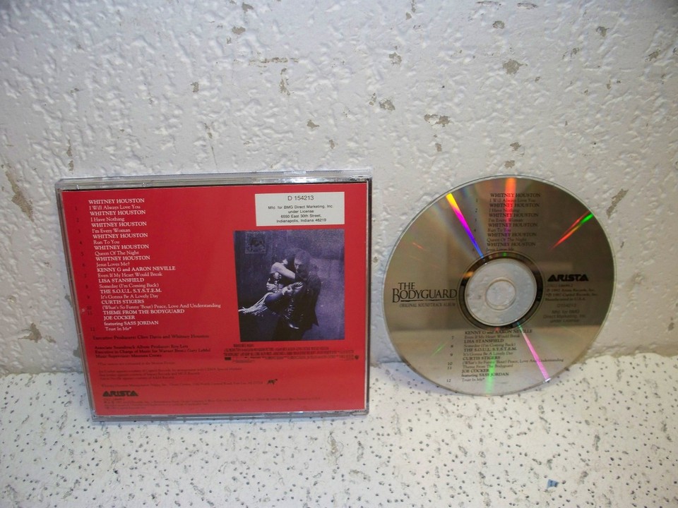 The Bodyguard Original Soundtrack CD Out Of Print Compact Disc Whitney ...
