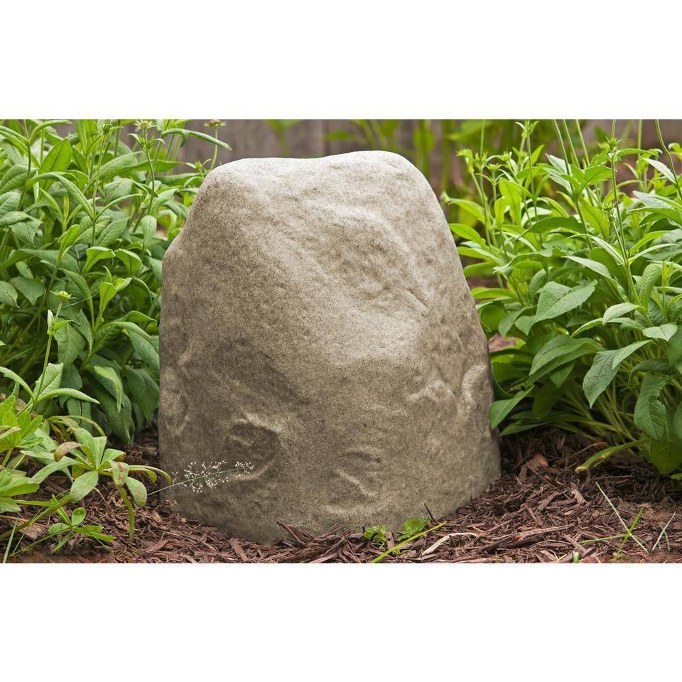 Emsco Landscape Rock 1.0 cu. ft. Small Plastic Resin Sandstone Tan ...