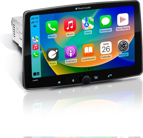 Planet Audio 1DIN 10.1" Car Stereo w/ AM/FM Apple Carplay Android Auto ...