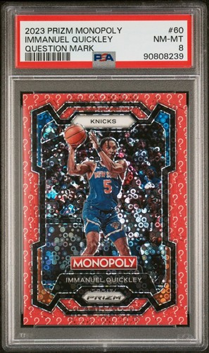 2023 PANINI PRIZM MONOPOLY #60 IMMANUEL QUICKLEY QUESTION MARK PSA 8 NM ...