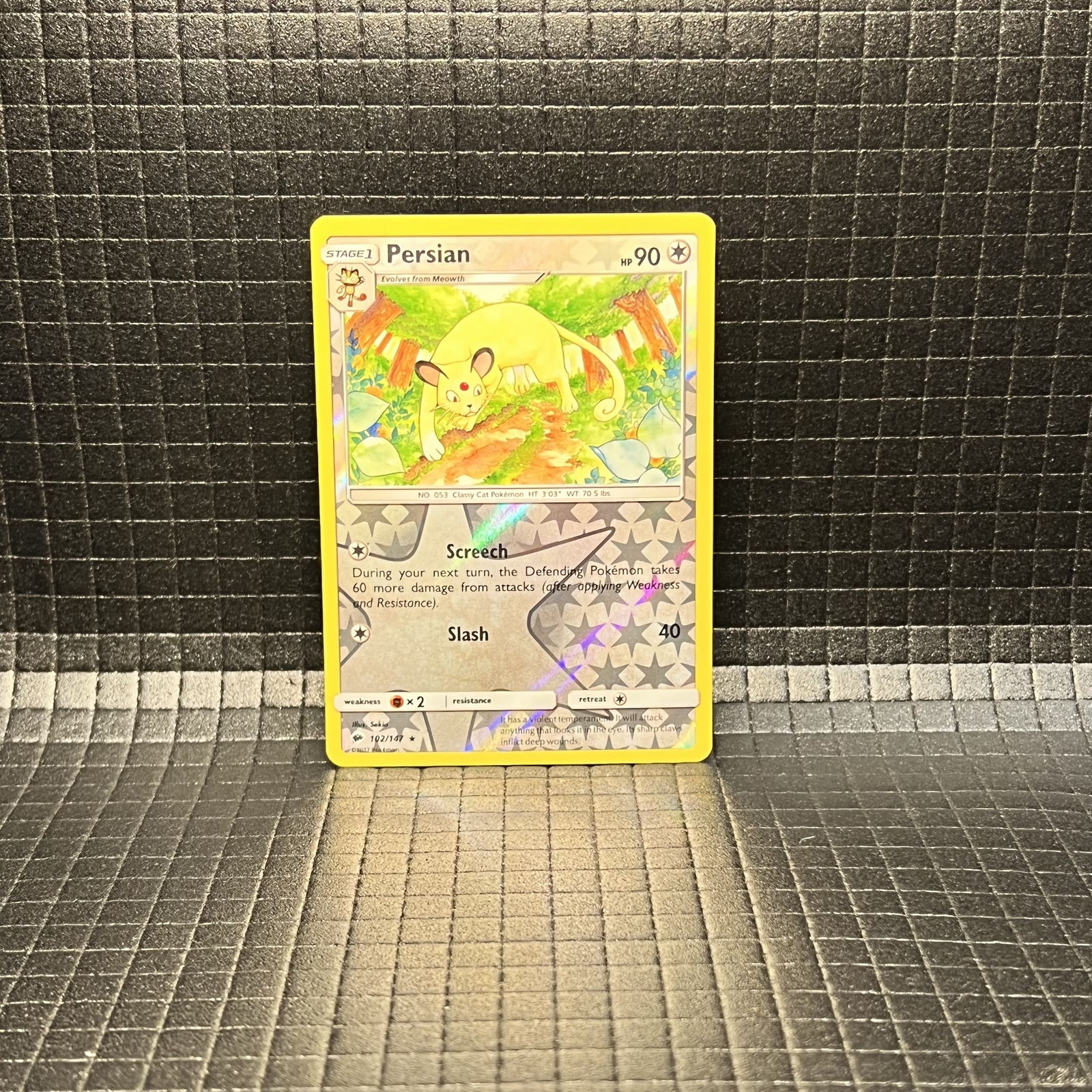 Persian #102/147 Burning Shadows Reverse Holo Rare Pokemon Card | eBay
