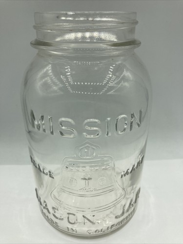 Vintage Mission Mason Jar - Clear Quart, Made in California | eBay