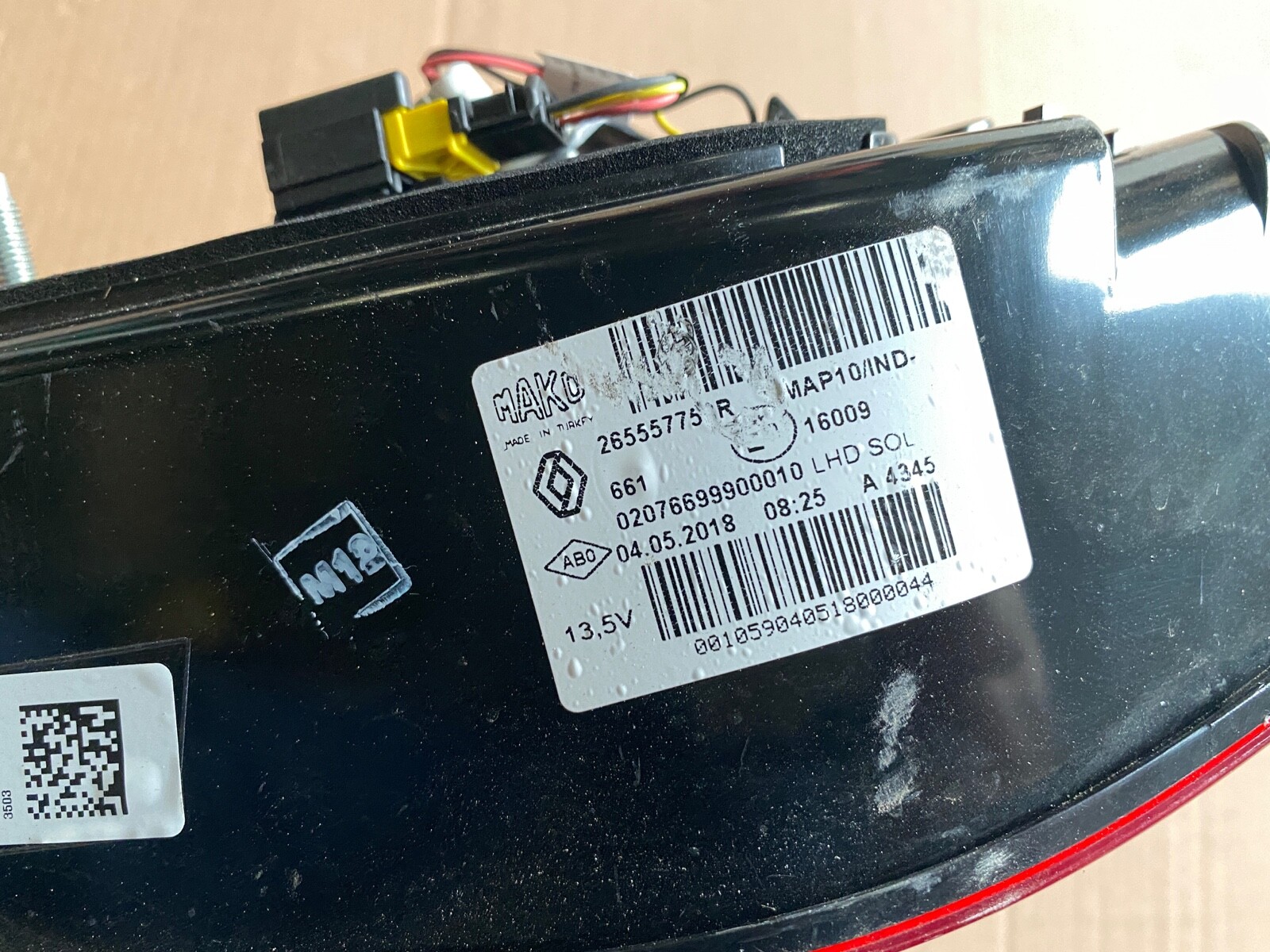 2018 Renault MEGANE Tail Light NEARSIDE Left N/s/r 265557756R for sale ...