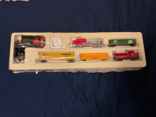 Bachmann HO Santa Fe 307 Toy Train Set Vintage set Of 6 + Dc Track ...
