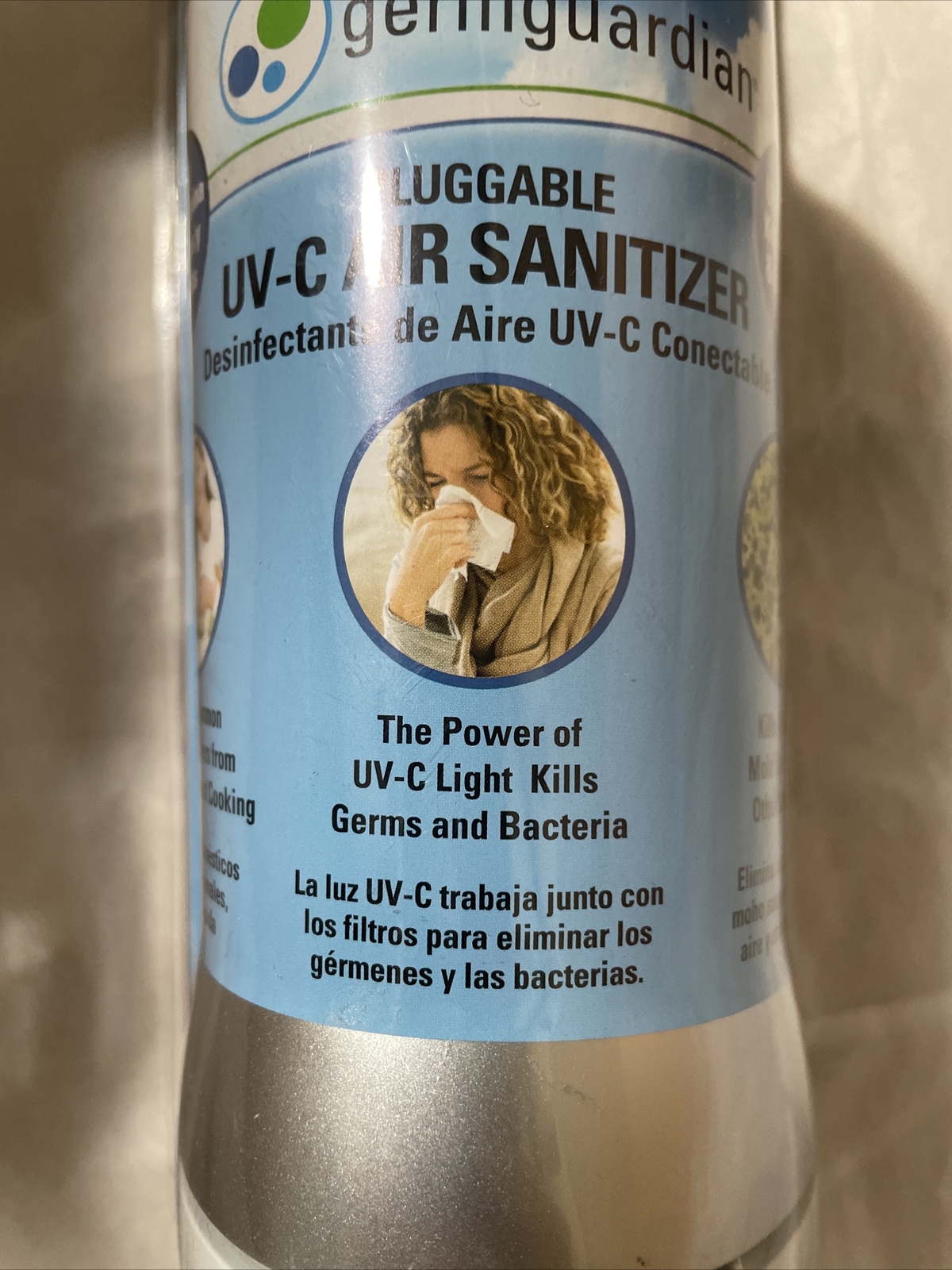 GermGuardian Pluggable UV-C Air Sanitizer Eliminates Germs Bacteria ...