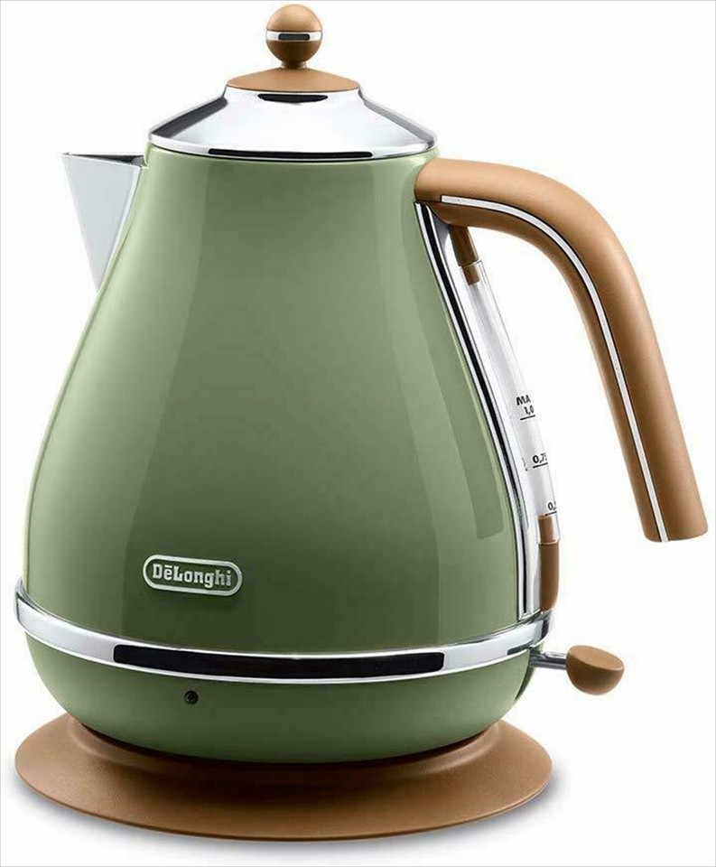 Delonghi Electric kettle 1.0L ICONA Vintage Collection KBOV1200J-GR ...