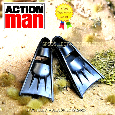Action Man Vintage Palitoy Frogman Rubber Swim Fins / Flippers 1970 ...