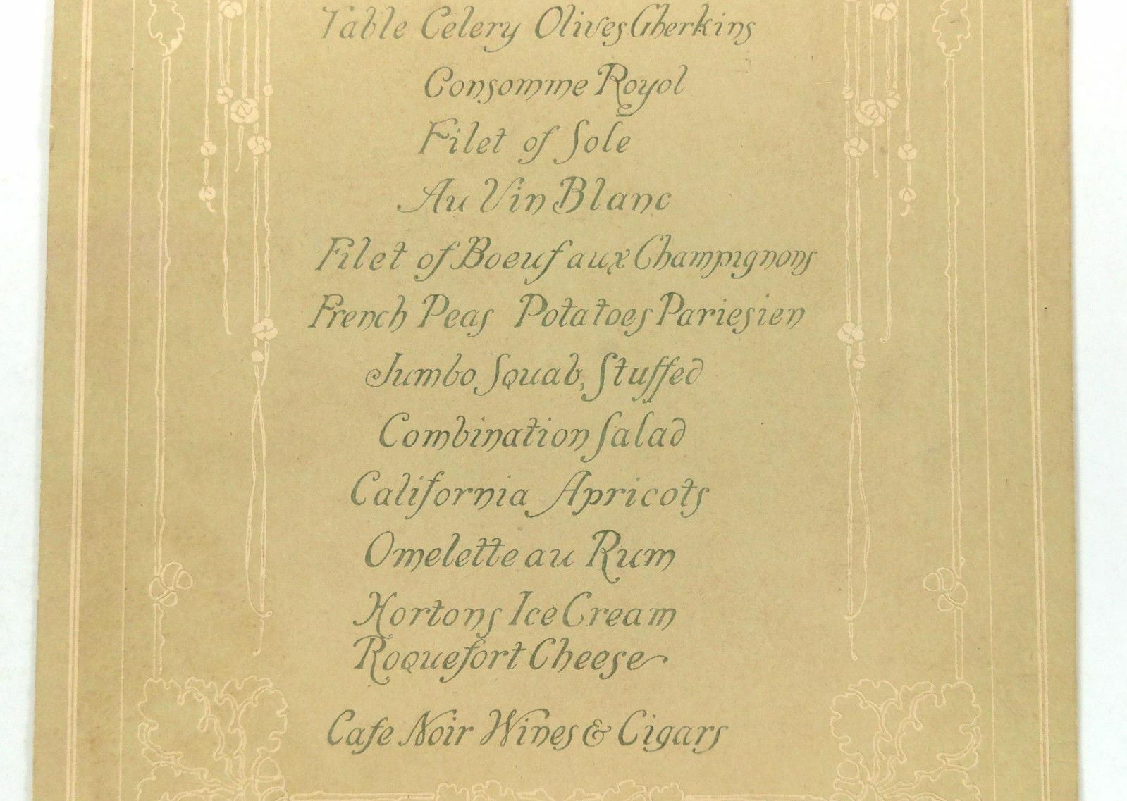 1912 Original Vintage Menu SCHEFFEL HALL Restaurant Manhattan New York ...