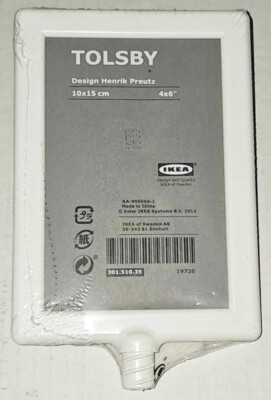 Ikea Tolsby White Photo Frame 4" x 6" with Stand 2-Sided Plastic | eBay