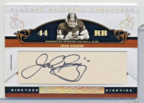 John Riggins 2007 Treasures Autograph Auto #14/25 Washington Redskins ...