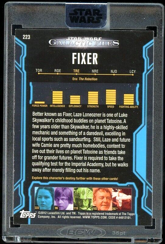 ANTHONY FORREST 2018 Topps Archives Star Wars Galactic FIXER AUTO ...