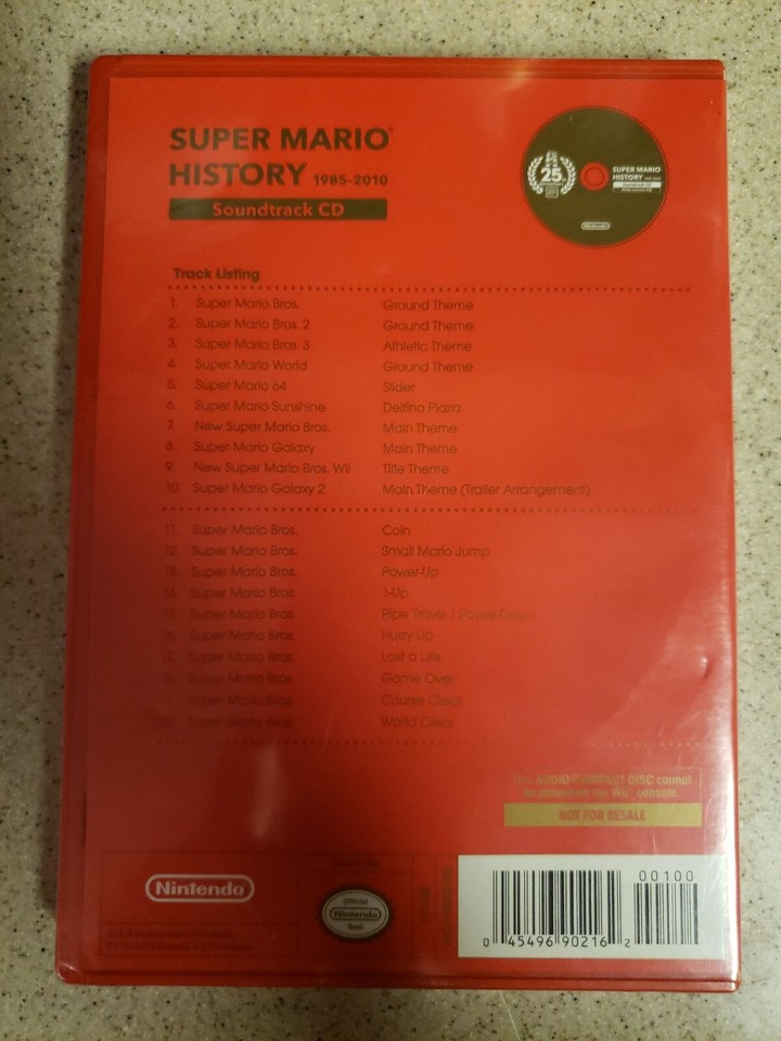 Super Mario: History 1985-2010 by Various Artists (CD, 2010, Nintendo ...