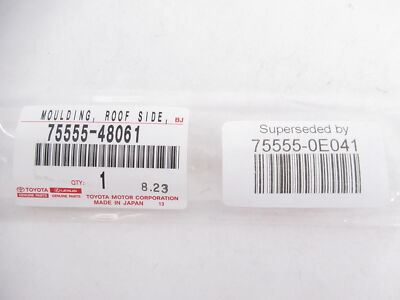 Genuine OEM Toyota 75555-0E041 Driver Center Roof Drip Edge Finish ...