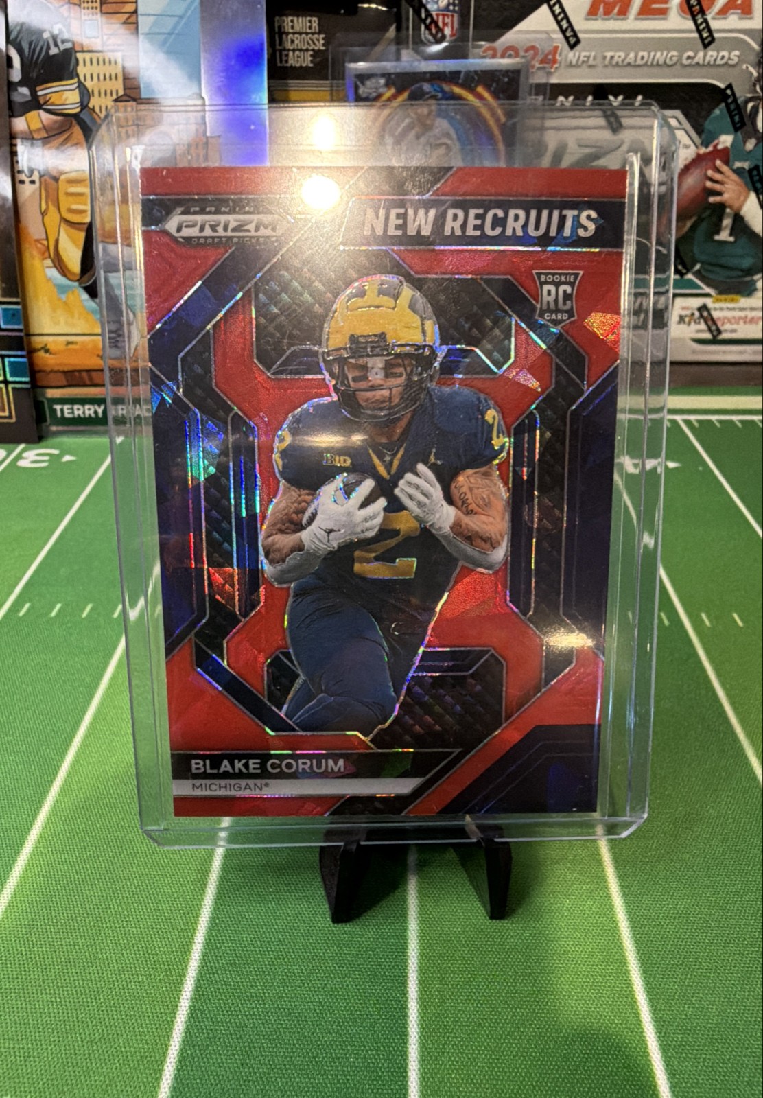 2024 Panini Prizm Draft Picks - New Recruits Blake Corum #NR-BCM Red ...