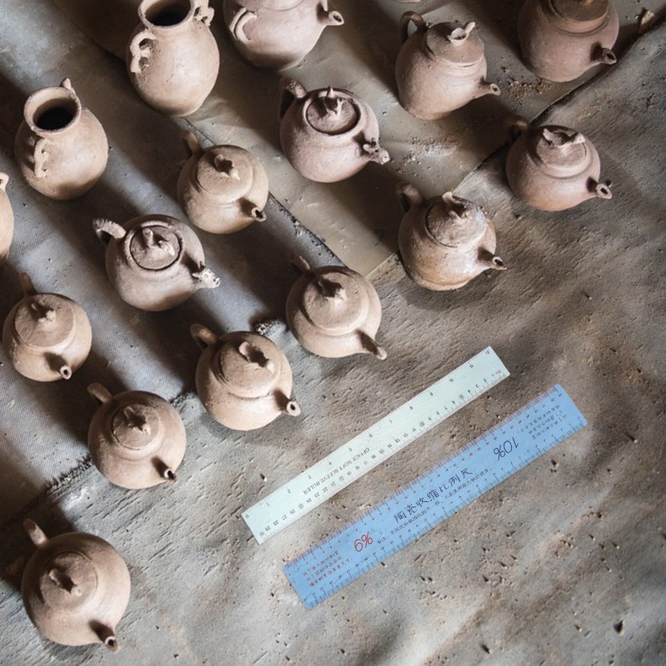 2pcs Shrinkage Scale Ruler Flexible Ruler Plastic Ruler Shatterproof ...