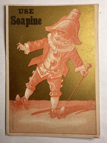 3 VICTORIAN TRADE CARDS Soapine “Better, Quicker, Cheaper” Providence ...