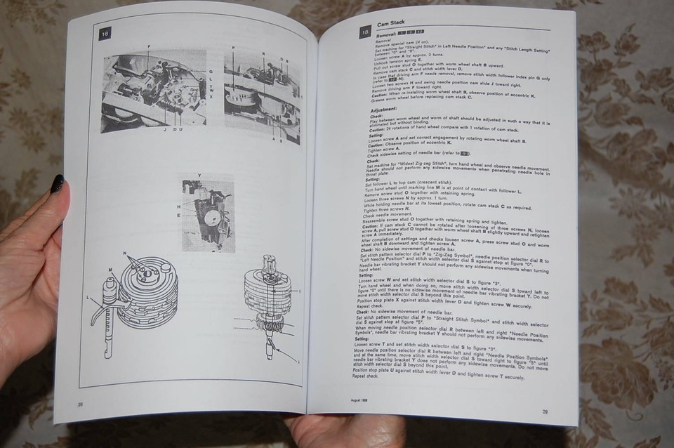 Professional Service Manual for Singer 700 706 708 720 726 728 Sewing ...