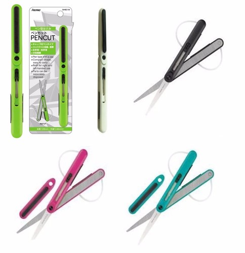 New Raymay Pencut Scissors Compact Fold up Blade SH601 5 colors Japan ...