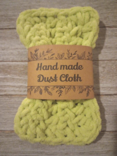 handmade crochet reusable dust cloth eco friendly chemical free lime ...