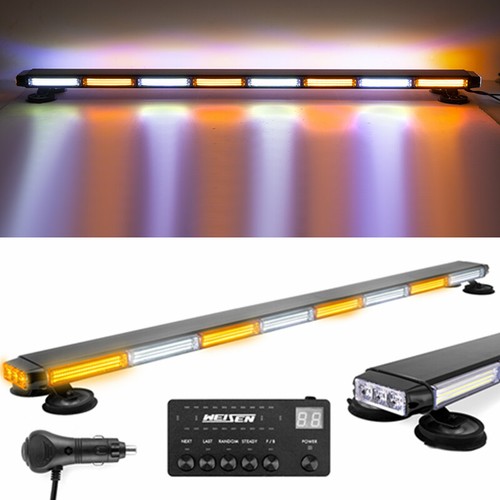 50'' COB LED Strobe Beacon Light Rooftop Emergency Warning Hazard White ...