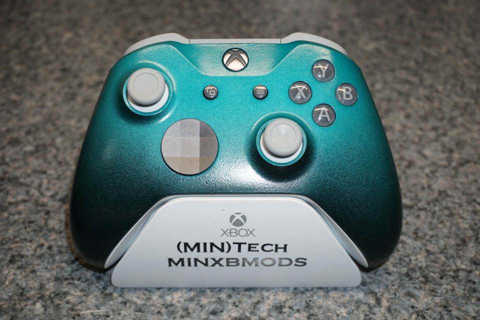 XBOX One - Custom Painted Teal & Black Fade S Controller, ABXY, Buttons ...