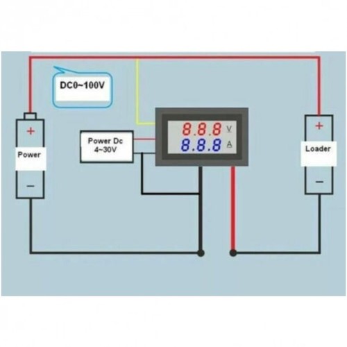 VOLTMETRO AMPEROMETRO DIGITALE LCD 100V 10A DA PANNELLO MOTO,AUTO ...
