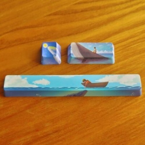 3 Custom Anime Keycap Set For Mechanical Keyboard Waifu Key Caps ...