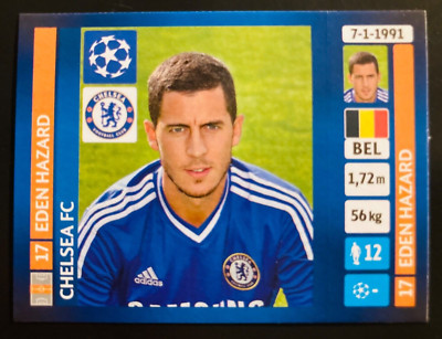 2013-14 Panini Champions League # 338 Eden Hazard Chelsea sticker | eBay