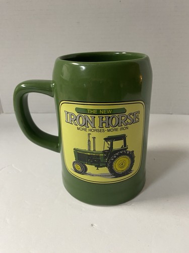 John Deere The New Iron Horse Tractor Ceramic Green Coffee Mug Cup 20 ...