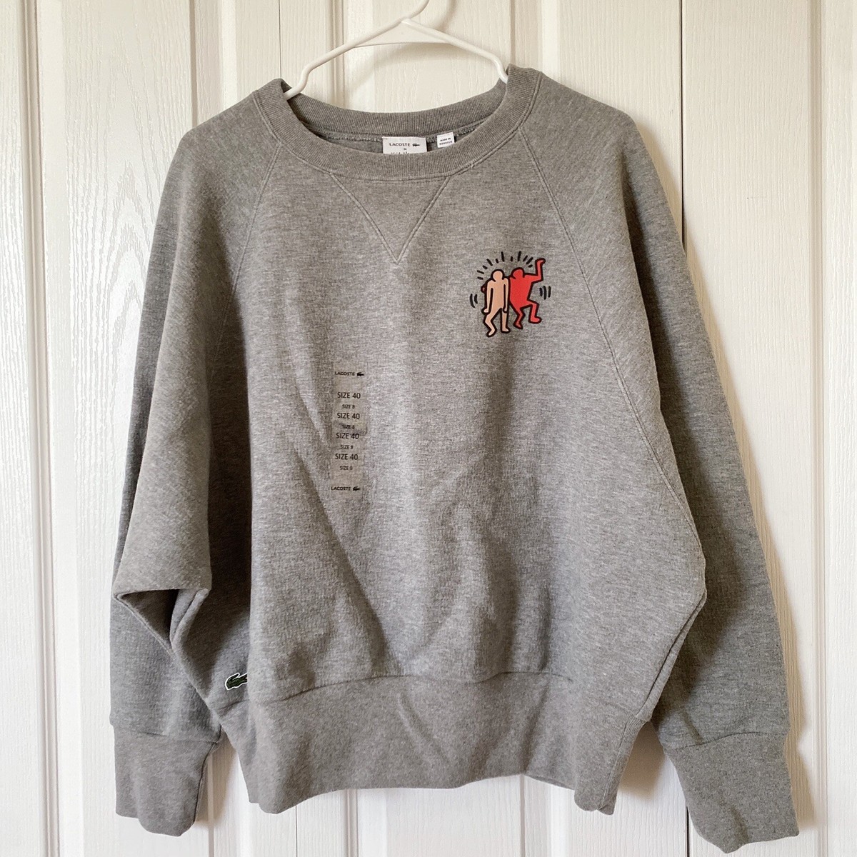 Lacoste x Keith Haring women's 40-8 Sweatshirt/gray sweater Lacoste x Keith Haring women's 40-8 Sweatshirt/gray sweater