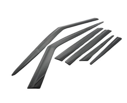 Black Window Visor Vent Shades Sun Rain Guard For LR Range Rover Evoque ...