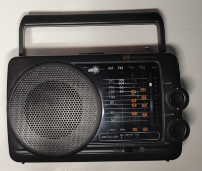White Westinghouse WPC-1109 AMFM Portable Radio Instant Weather ...