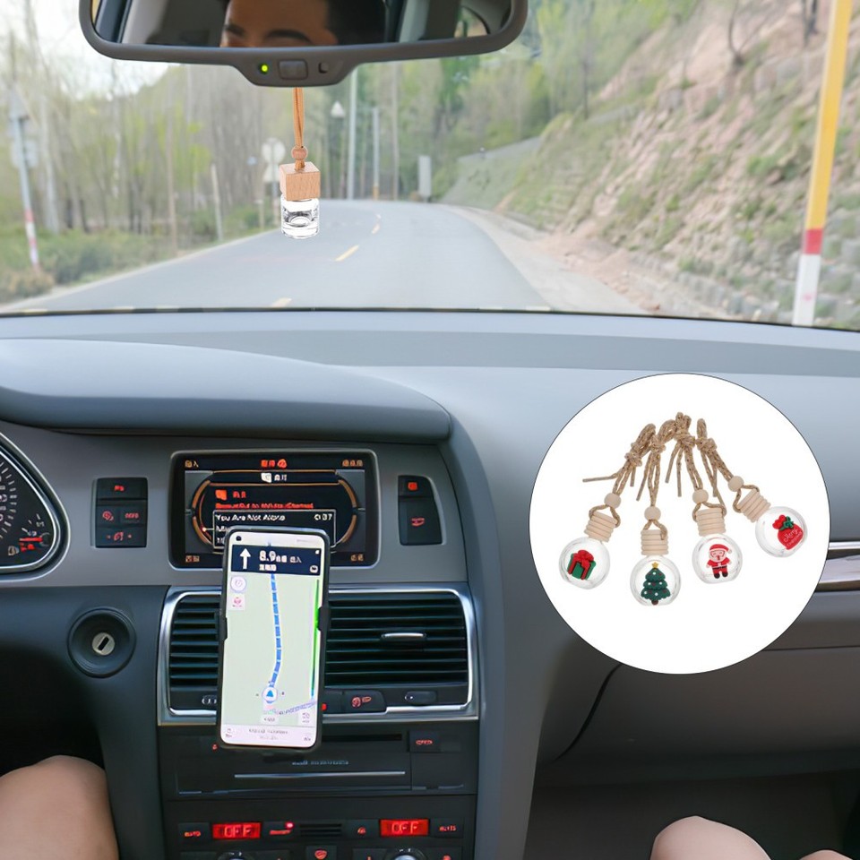 4 Pcs Empty Clear Glass Diffuser Vials Car Bottles Essential Oil | eBay ...